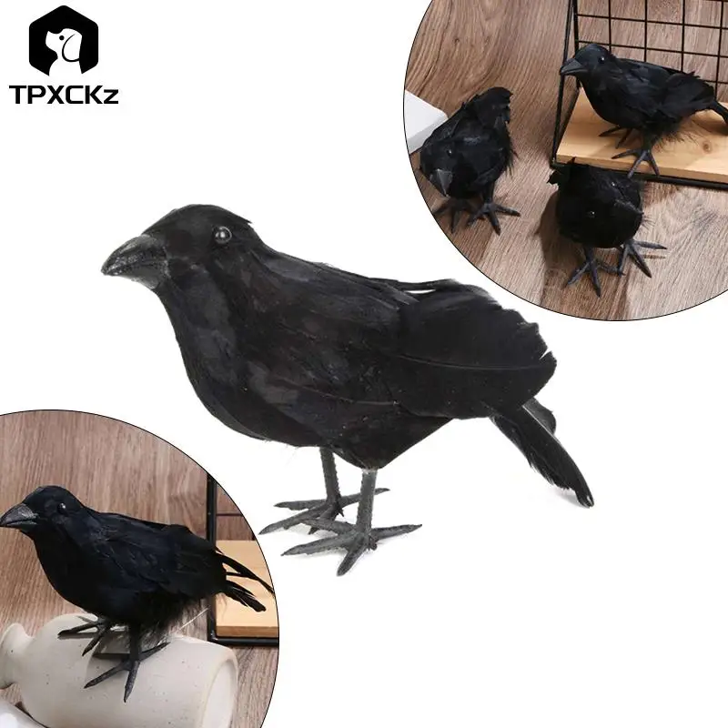 1pc-Simulation-Black-Crow-Raven-Bird-Repellent-Pest-Control-Pigeon ...