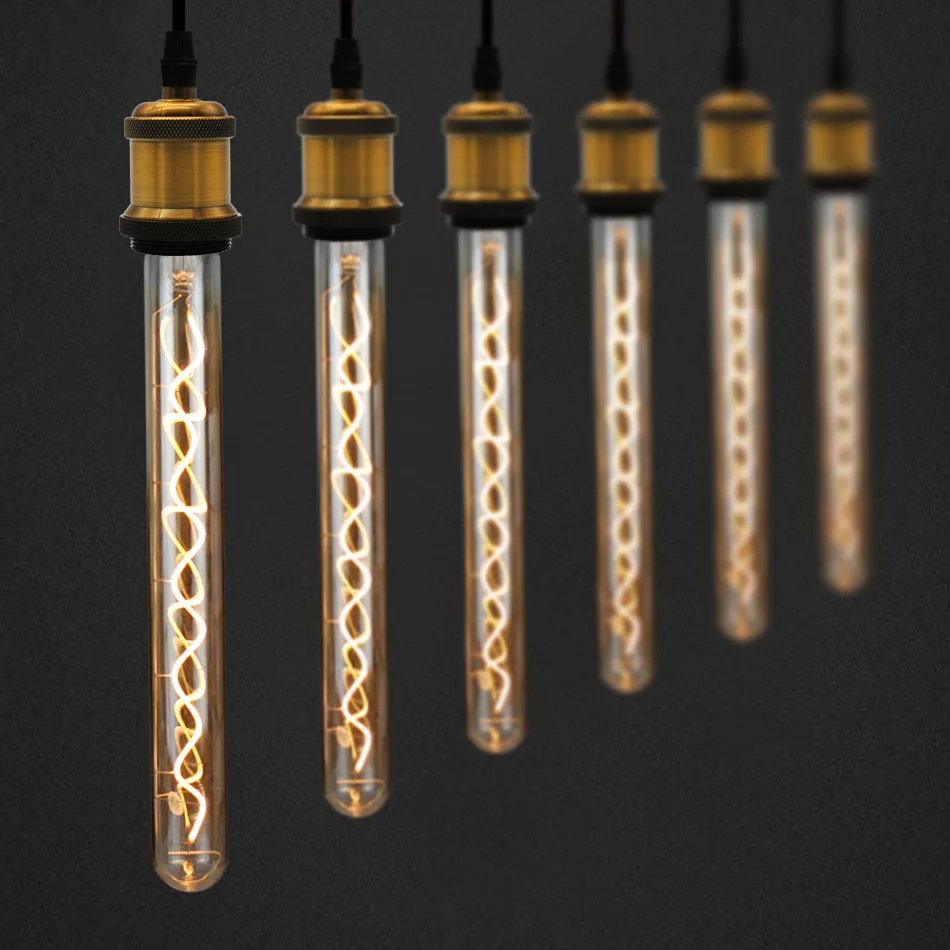 TIANFAN-Long-Led-Bulb-300mm-T32-Spiral-Filament-4W-Dimmable-Edison-Bulb ...