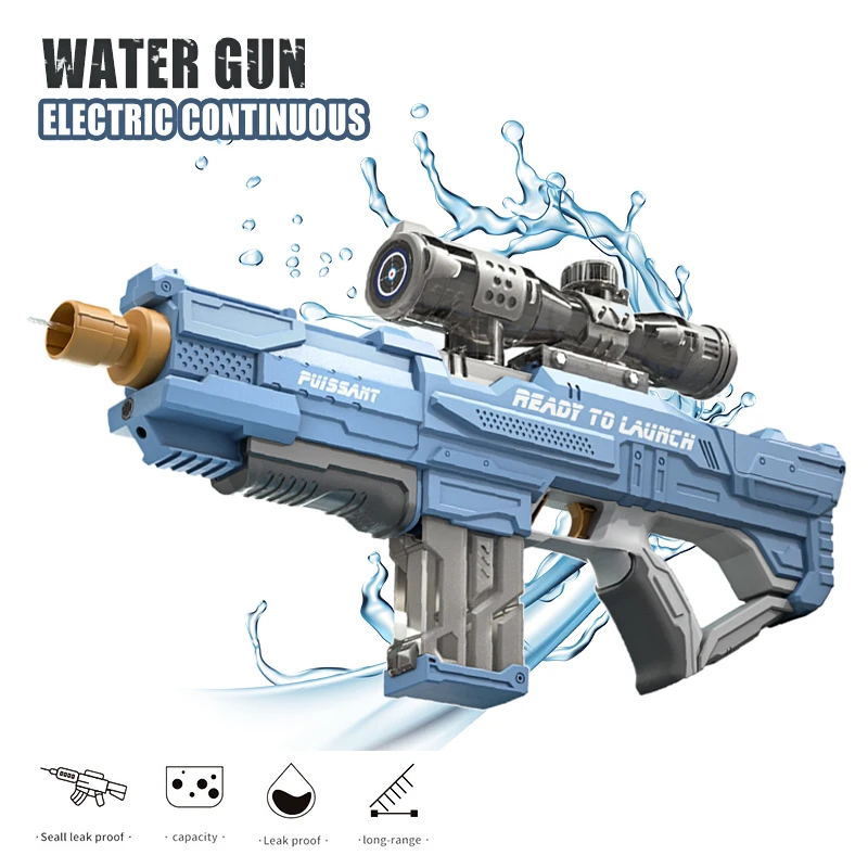 Electric Water Guns Automatic Water Absorption Pistol Toys Swimming ...