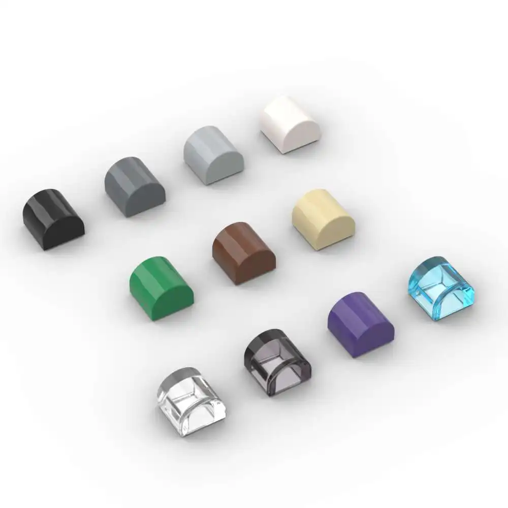 MOC-10PCS-49307-Curved-1x1x2-3-Smooth-Building-Blocks-Slope-Bricks ...