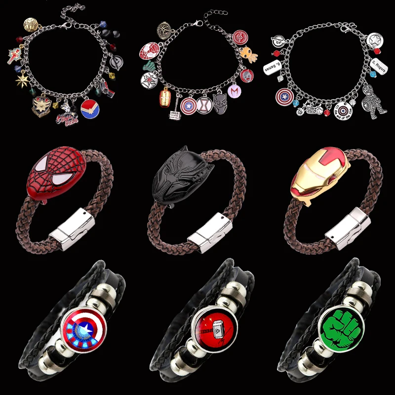 Marvel Movie Jewelry The Avengers Captain America Thor Iron Man Alloy ...