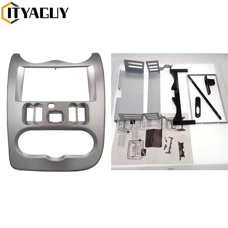 ITYAGUY Double DIN Car dash Radio Fascia for Renault Logan Adapter CD ...