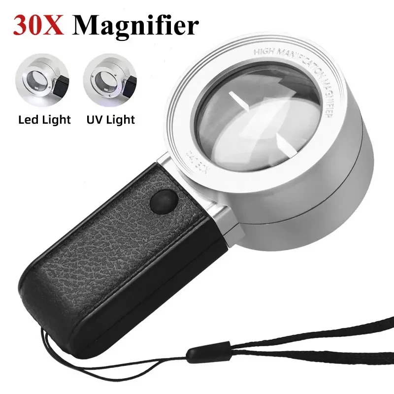 Lupa-profissional-com-luz-UV-LED-culos-pticos-de-camada-dupla-lente-de ...