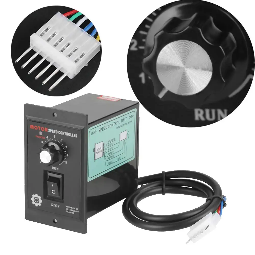 AC220V Motor Speed Controller 400W AC Motor Speed Pinpoint Regulator ...
