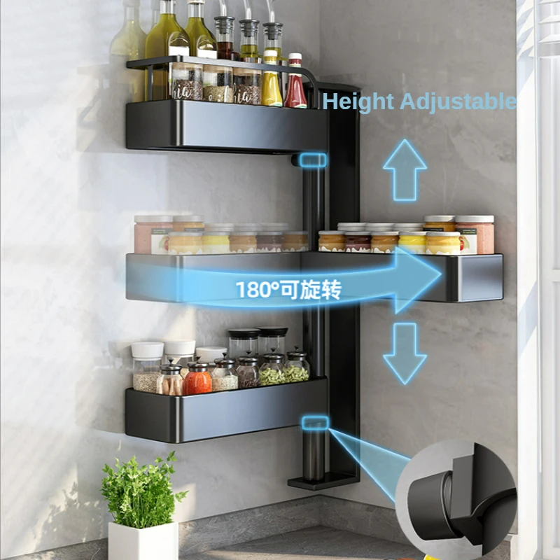 Wall mounted kitchen corner shelf store