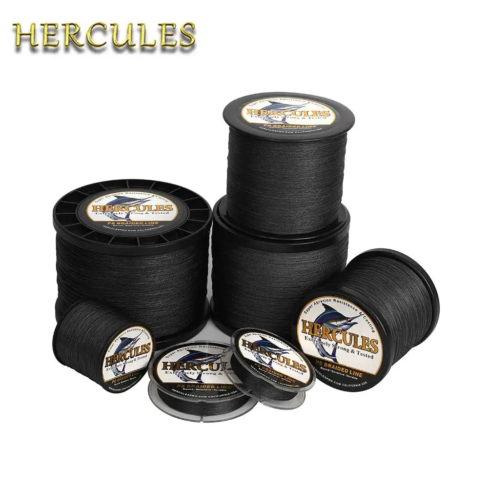 Hercules PE Braided Fishing Line Hengelsport Multifilament Black ...