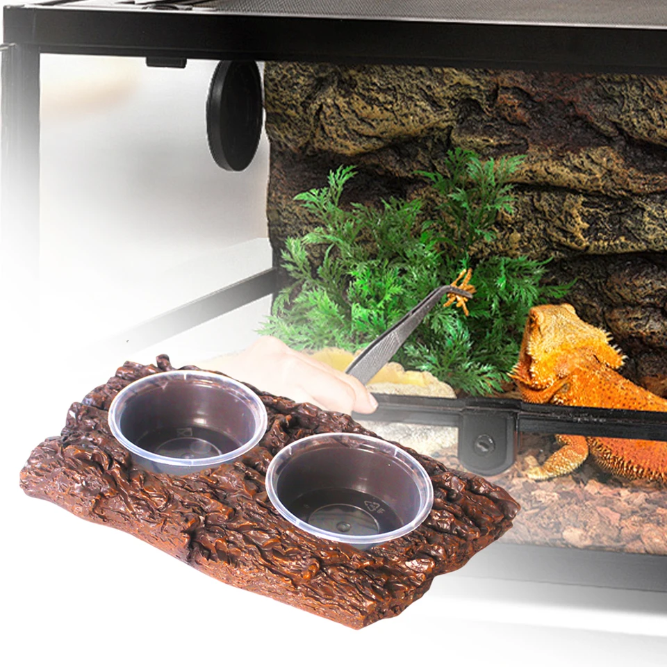 Gecko Tank Accessories Reptile Tank Accessories, Wall-Mounted Plastic ...
