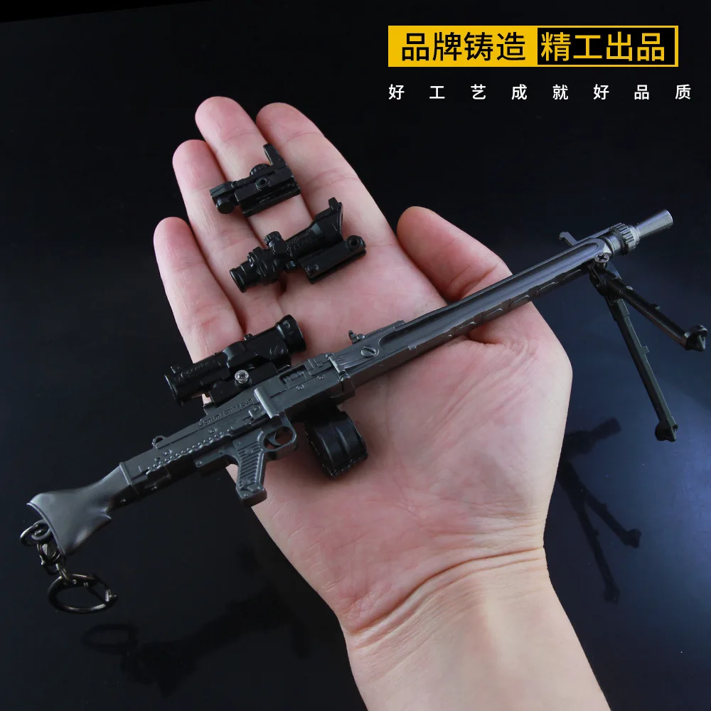 19cm-MG3-Machine-Gun-Metal-Weapon-Model-PUBG-Game-Peripheral-Ornament ...