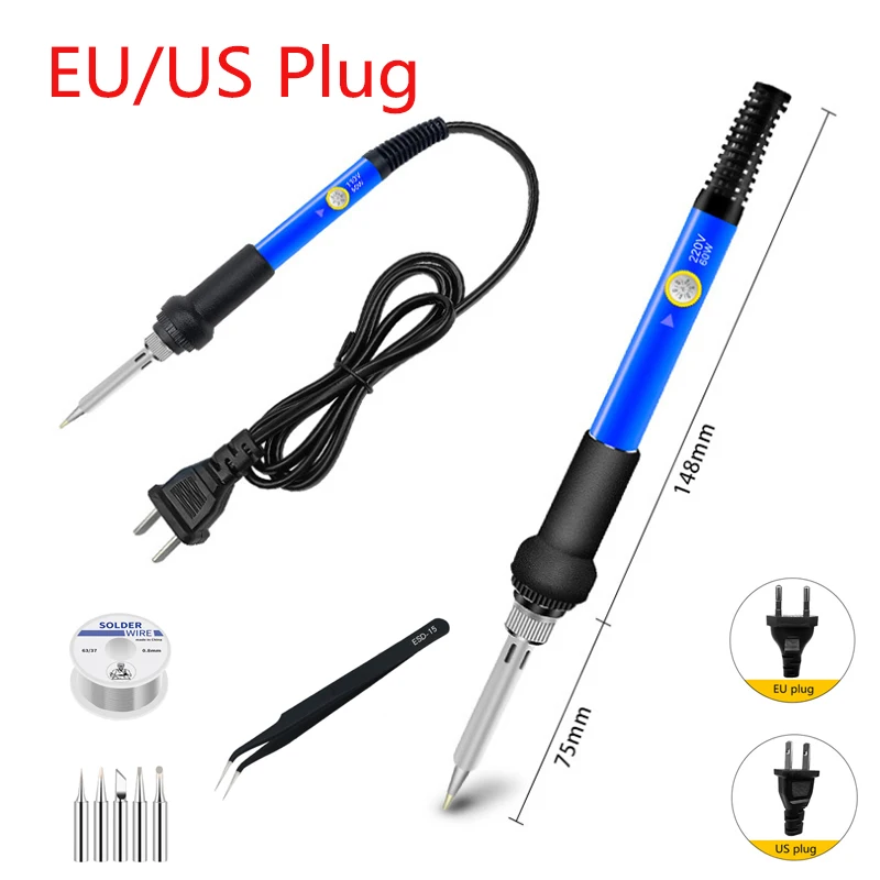Tin-Wire-Soldering-Iron-Tip-Electric-Soldering-Iron-60W-220V-110V ...