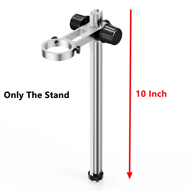 Elikliv Microscope Base With LED Lights Universal Adjustable Aluminium ...