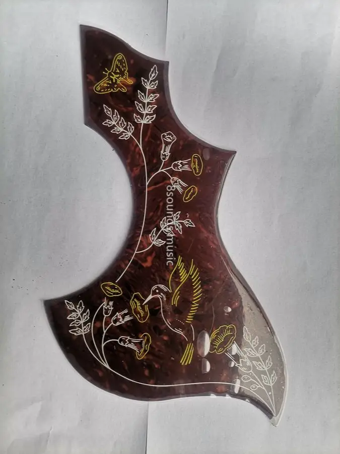 41 Inch celluloid abalone inlay acoustic guitar do ve pickguards for ...
