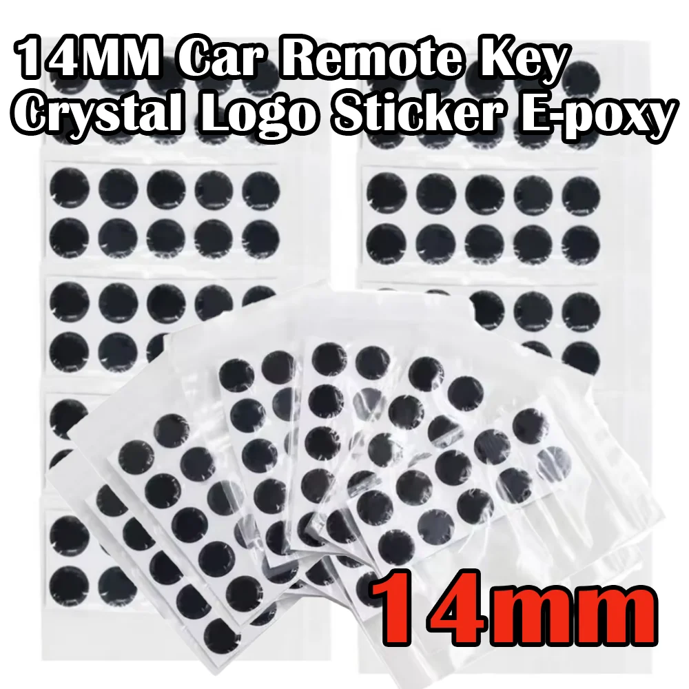 14MM Car Remote Key Crystal Logo Sticker E-poxy for KEY-DIY KD XHO-RSE ...