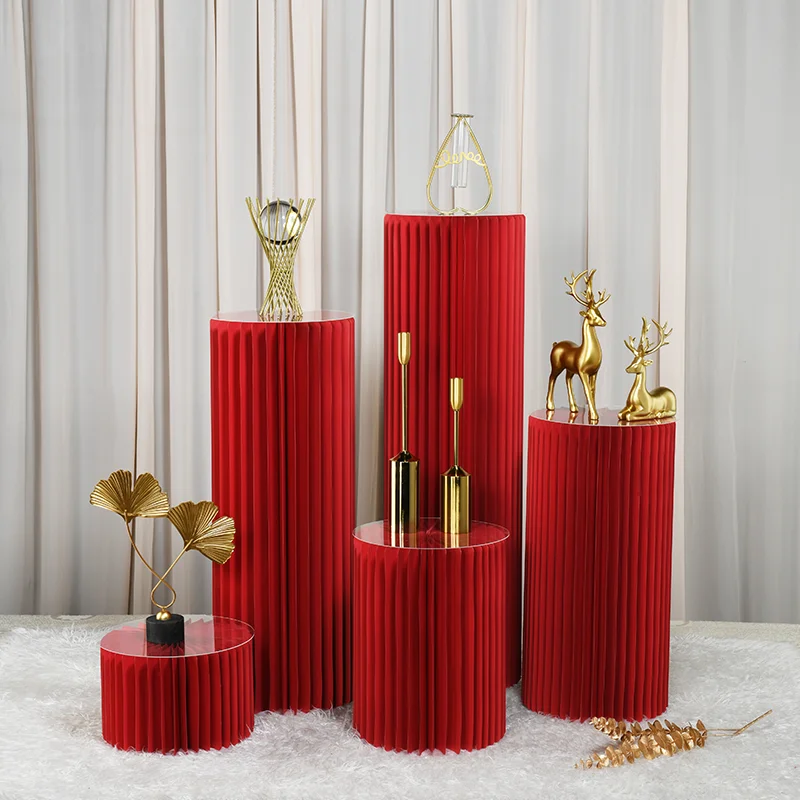 Wedding-Props-Ornament-Cylinder-Dessert-Table-Folding-Honeycomb-Origami ...