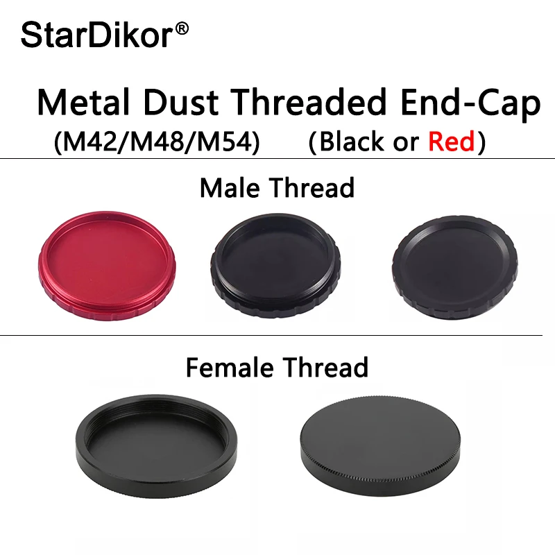 StarDikor-M42-M48-M54-x0-75mm-Male-Female-Thread-Metal-Dust-Threaded ...