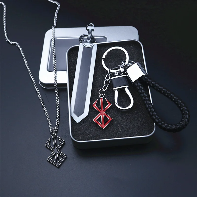 New-Berserk-Guts-Sword-Keychain-Men-Key-Chain-Set-Gifts-Fashion ...