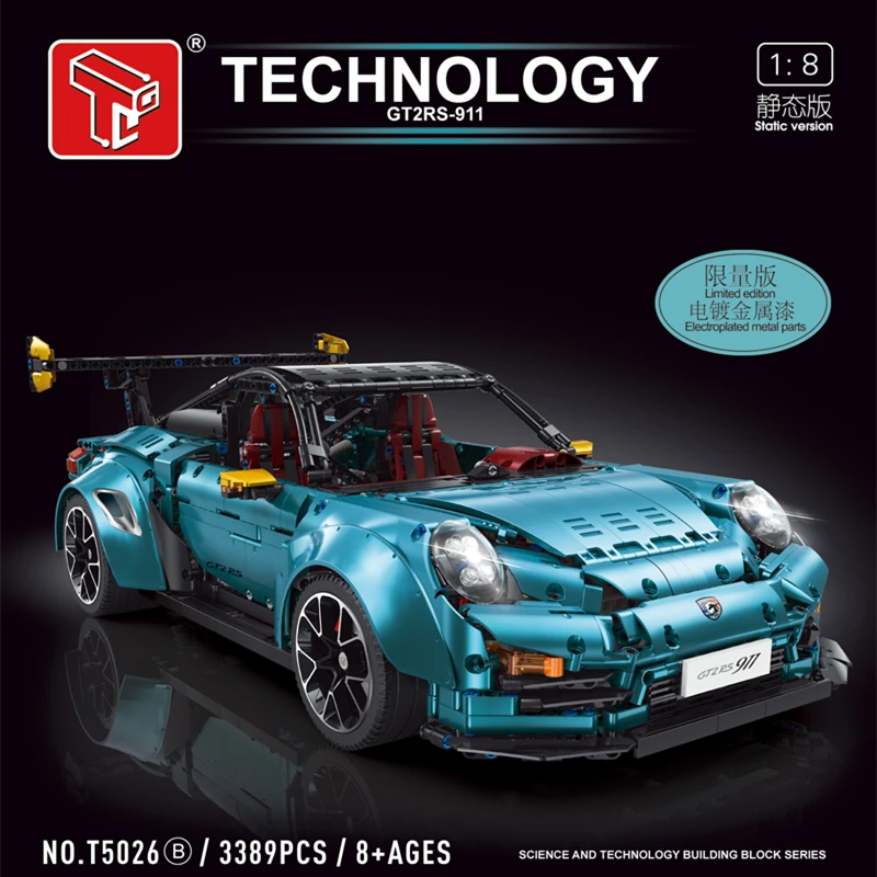 With-Motor-T5026-3389Pcs-High-Tech-Super-Sport-Racing-Car-Model-1-8 ...