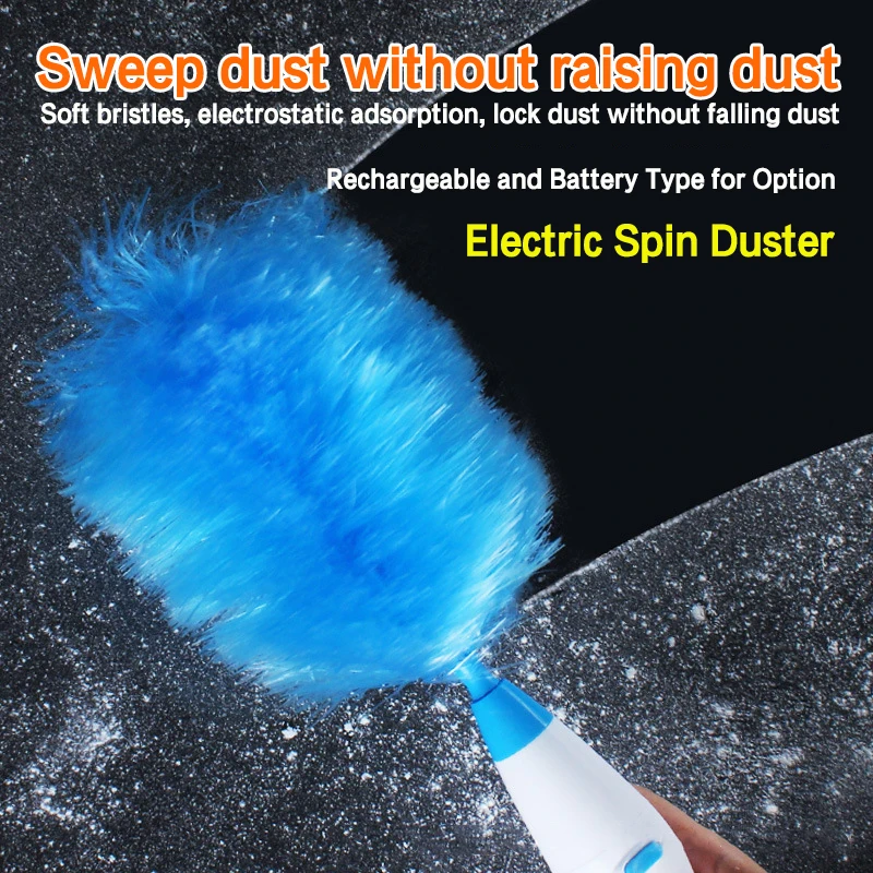 Electric-Spin-Duster-for-Household-cleaning-Automatic-Fiber-Dusting ...