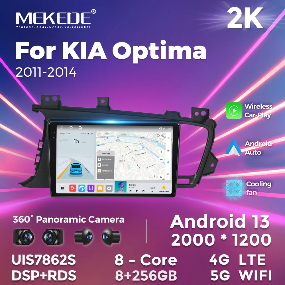 MEKEDE Android13 All in one Car Radio For KIA Optima K5 2011-2014 8Core ...