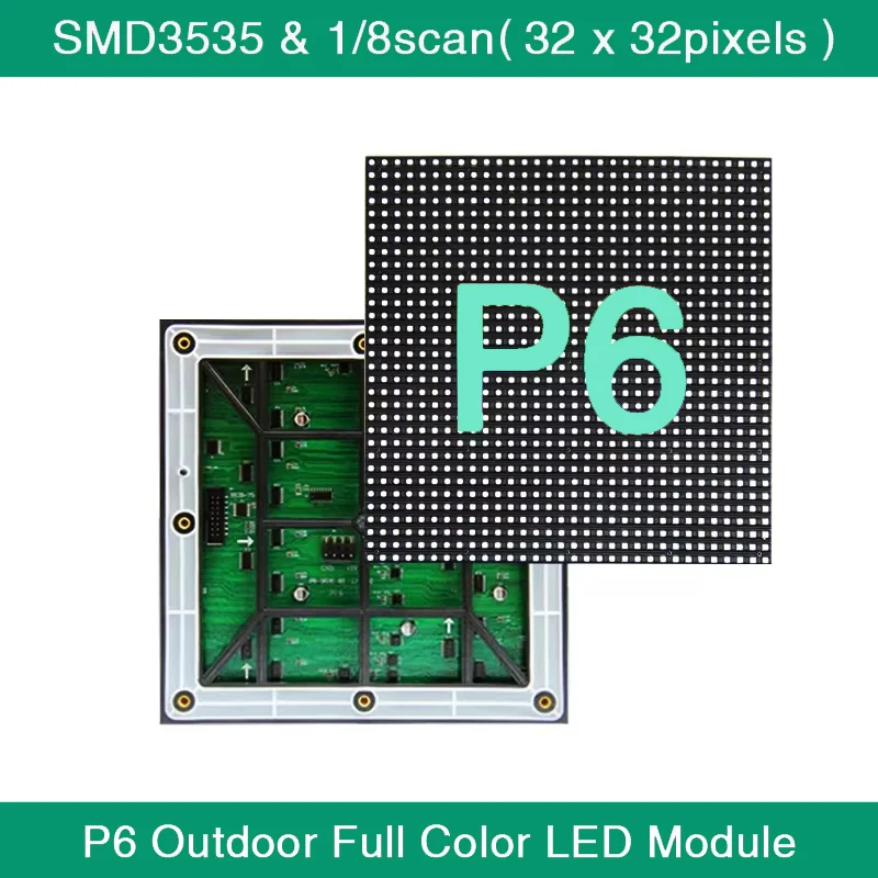 Wy-wietlacz-Led-P6-modu-macierzy-zewn-trzny-Panel-Rgb-Matrix-32x32-zewn ...