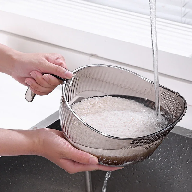 Plastic-Colander-Rice-Sieve-Panning-Basin-Vegetable-Fruit-Basket ...