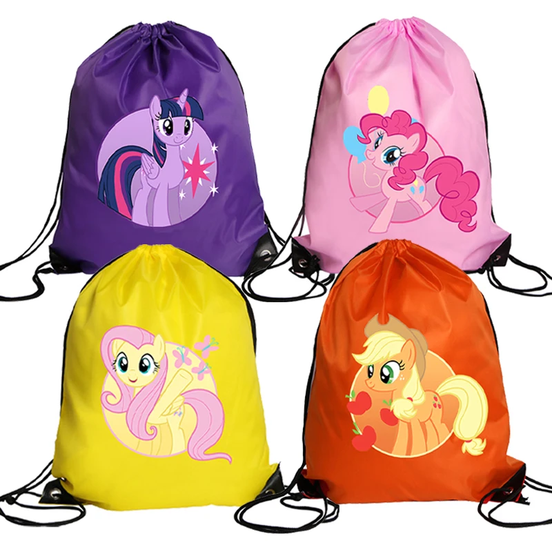 My Little Ponys Drawstring Bags Girls Handbag Cute Cartoon Printed Bags ...