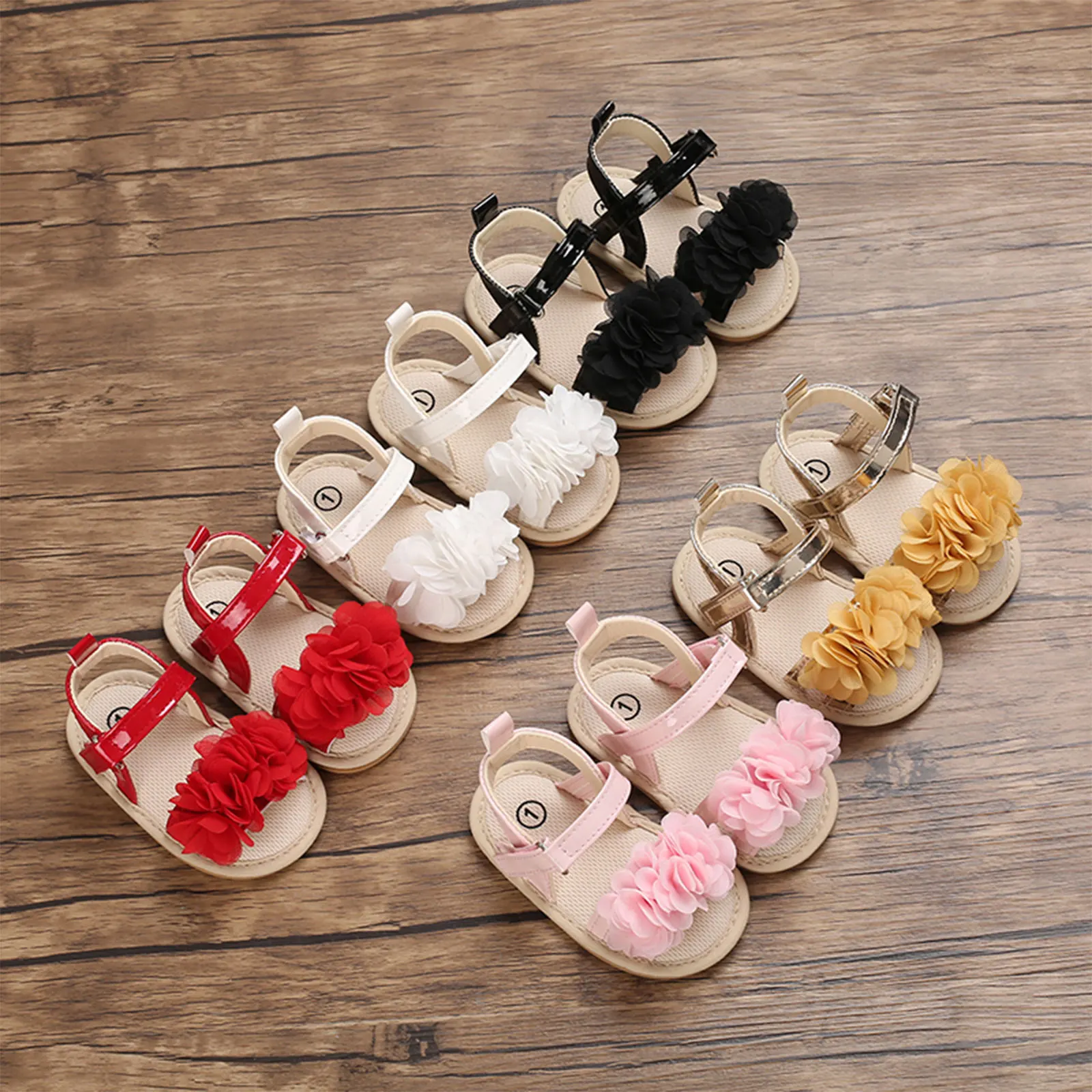 Floral Baby Sandal | Baby Beach Shoes | Beach Sandals | Toddler Flats ...
