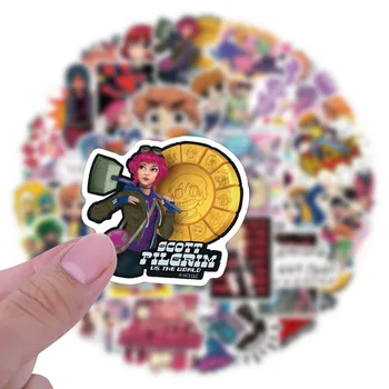 50pcs Cute Scott Pilgrim stickers Aesthetic Decals Decorative Scrapbook ...