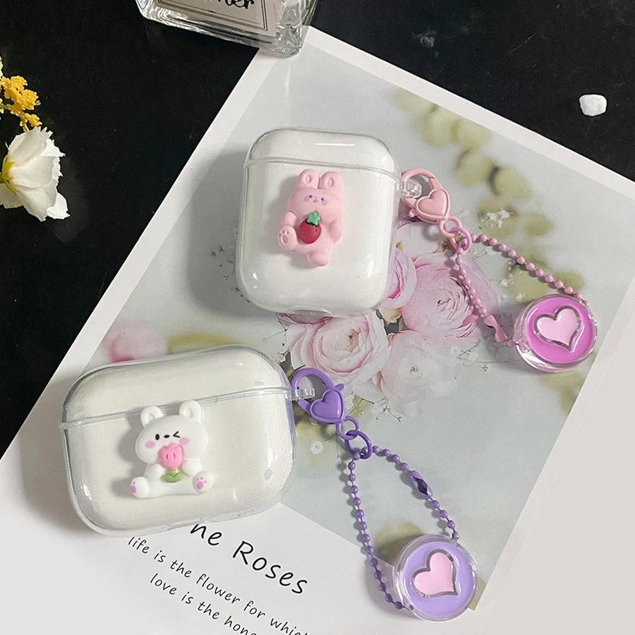 Cute-cartoon-rabbit-Case-For-QCY-T20-T13-HT05-HT03-Ailypods-T8-T8S-T10 ...