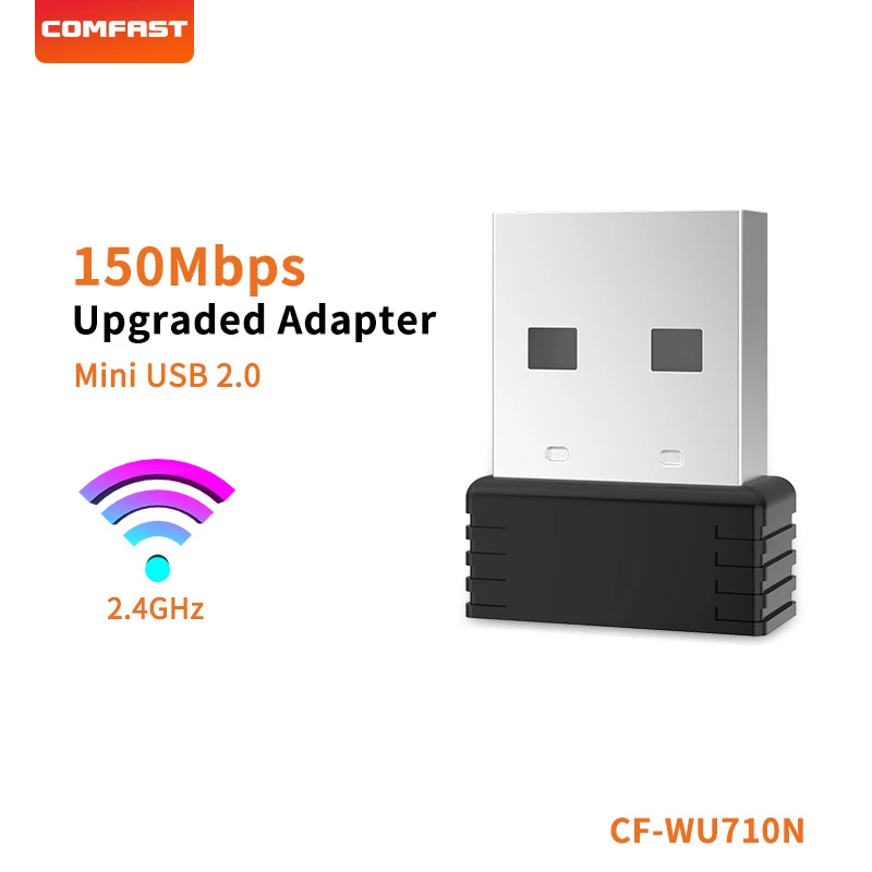 Comfast Mini Wifi Adapter Usb Wifi Antenna Mtk7601 Chip 150mbps 2.4g ...