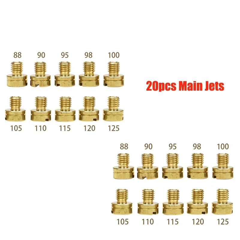 Para Mikuni VM22 VM24 VM26 N100/604, boquilla de carburador Molkt de chorro principal redondo ...