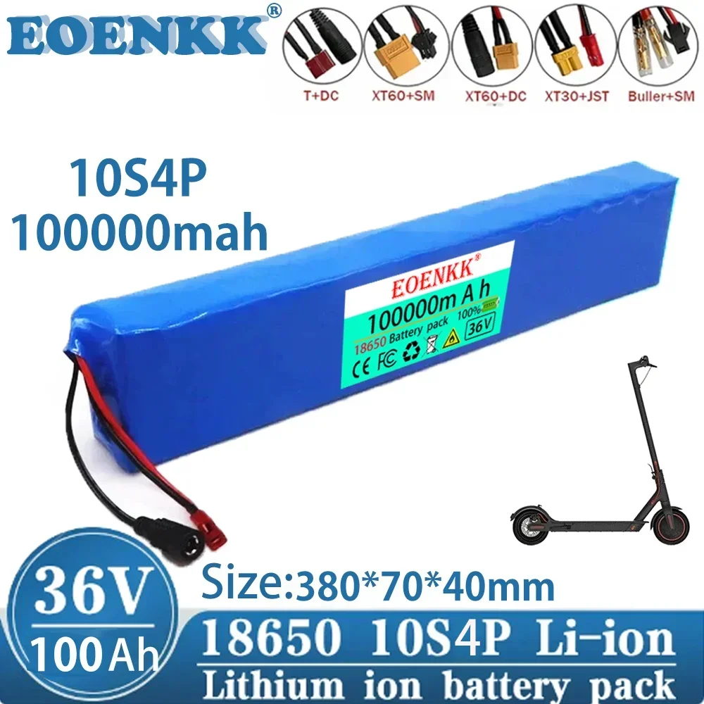 36V-10S4P-100Ah-100000mah-18650-Lithium-Ion-42V-Battery-Pack-Original ...