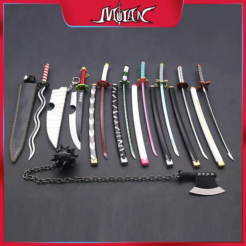 Anime Demônio Slayer Espada Periféricos 9pcs Nichirin Blade Tsugikuni ...