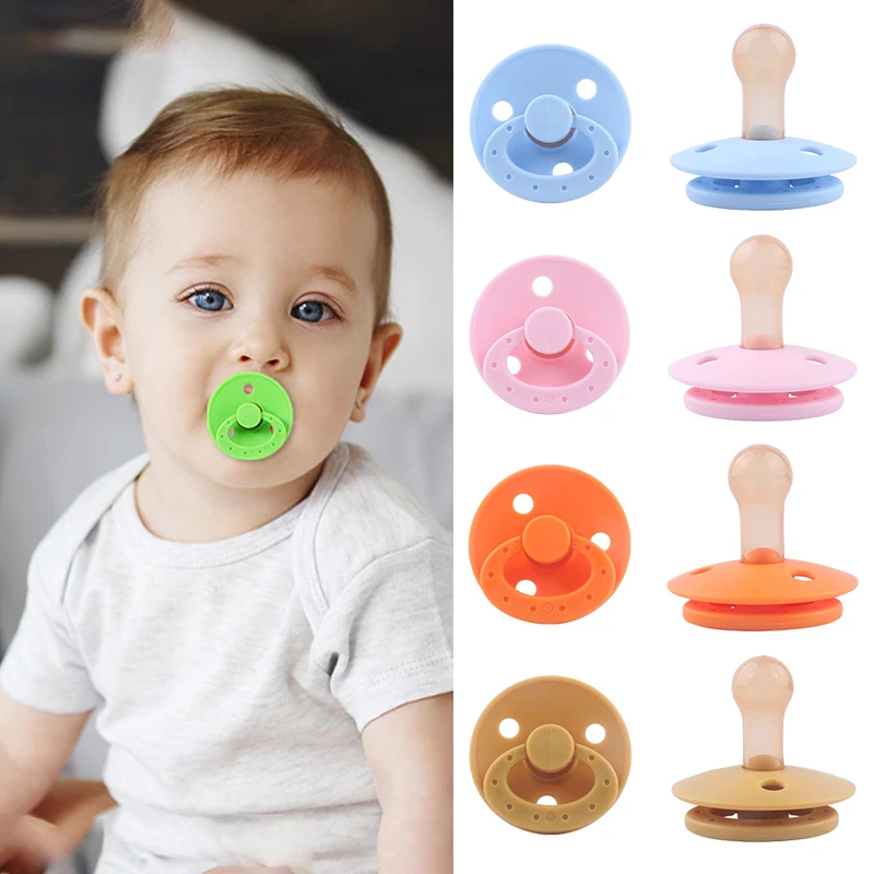 Baby-Silicone-Pacifiers-Natural-Rubber-Orthodontic-Pacifier-for-Newborn ...