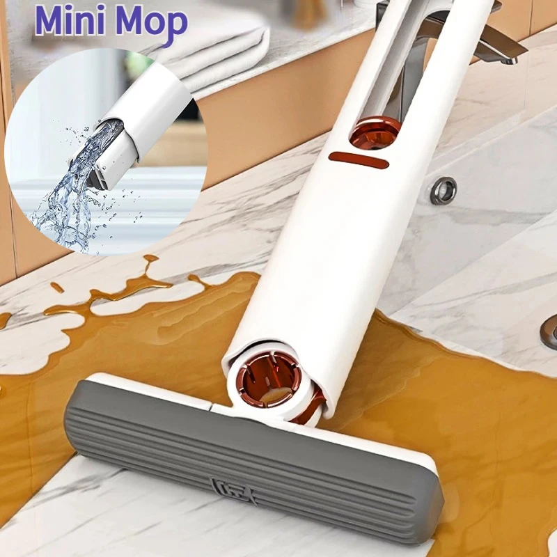 Portable Squeeze Cleaning Mop Window Glass Toilet Bathrrom Floor Clean ...