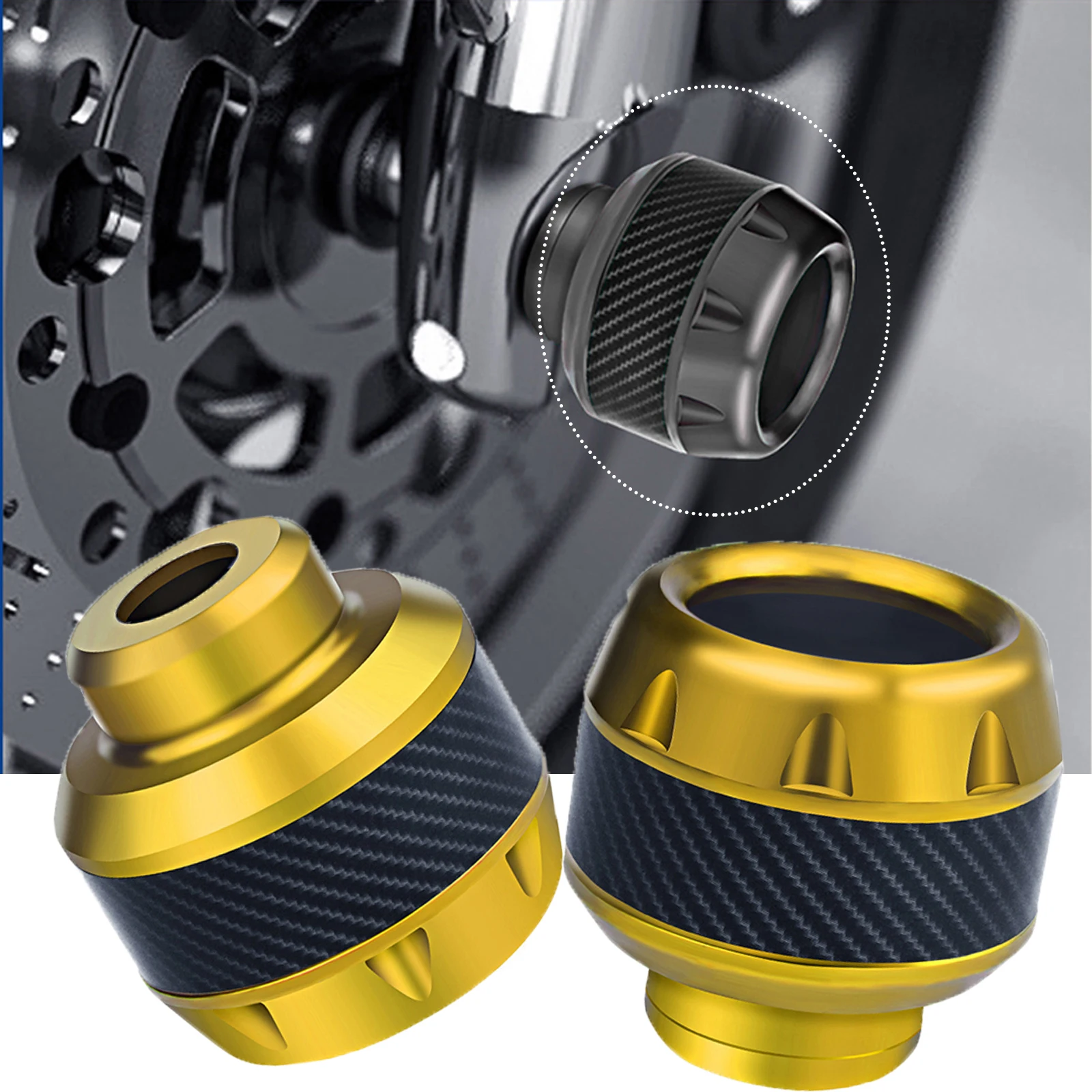 Aluminum-Universal-Motorcycles-Falling-Protector-Front-Sliders-For ...