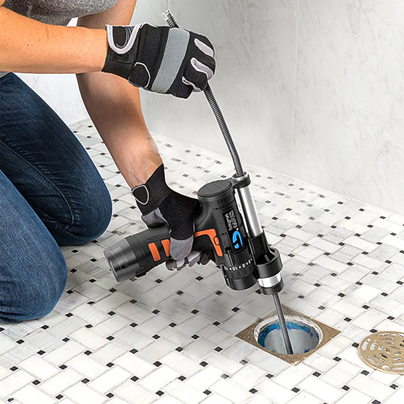 Home-Electric-Spring-Type-Pipe-Dredge-Machine-Sewer-Toilet-Blockage ...