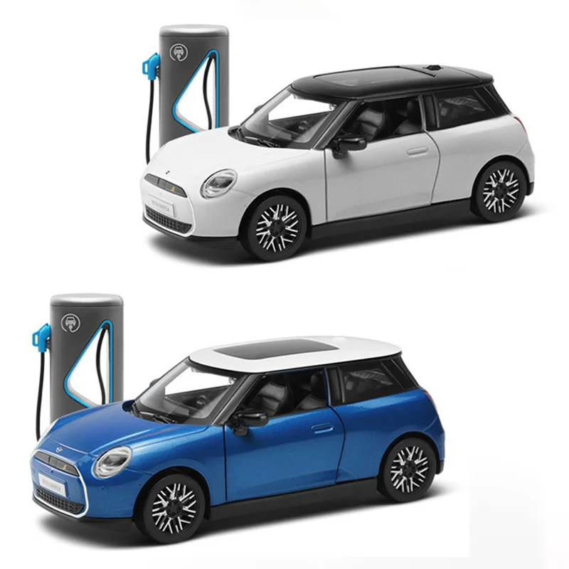 1/28 Mini Cooper Alloy Car Model Diecast Metal New Energy Vehicles Car ...