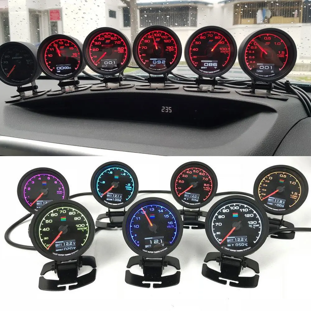 62mm-2-5-Inch-7-Color-Turbo-Boost-Gauge-Car-Multi-LCD-Digital-Display ...