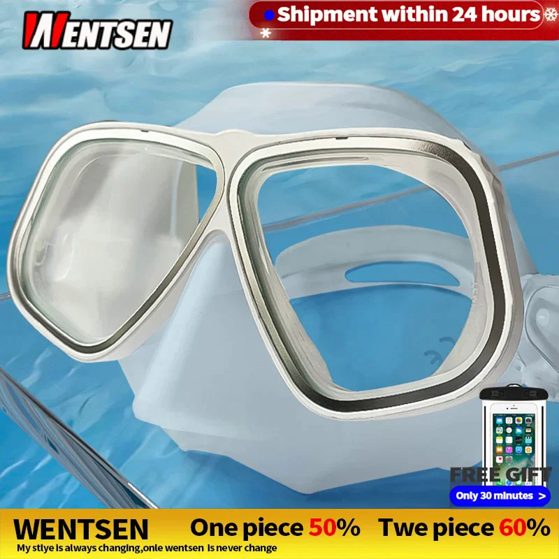 2023-New-Free-Diving-Mirror-Alloy-Large-Frame-HD-Deep-Diving-Mermaid ...