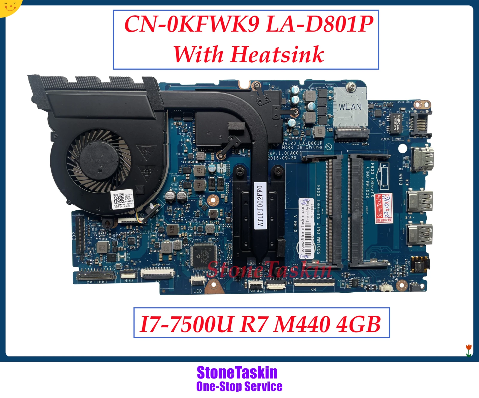 StoneTaskin-CN-0KFWK9-CN-02PVGT-for-Dell-Inspiron-5567-5767-Laptop ...