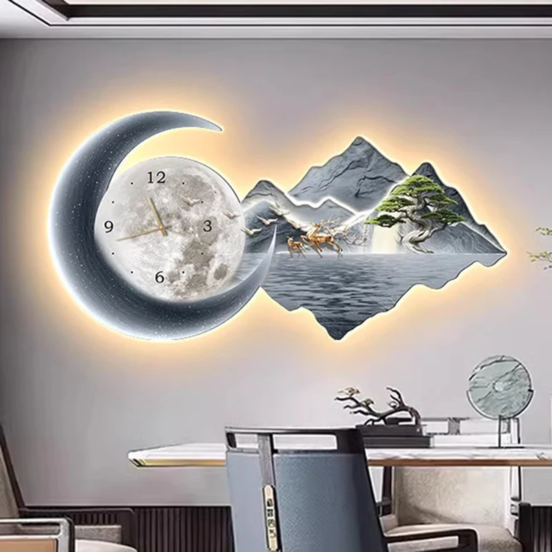 Art-Mural-Wall-Clocks-Luxury-Large-Modern-Aesthetic-Silent-Wall-Watch ...