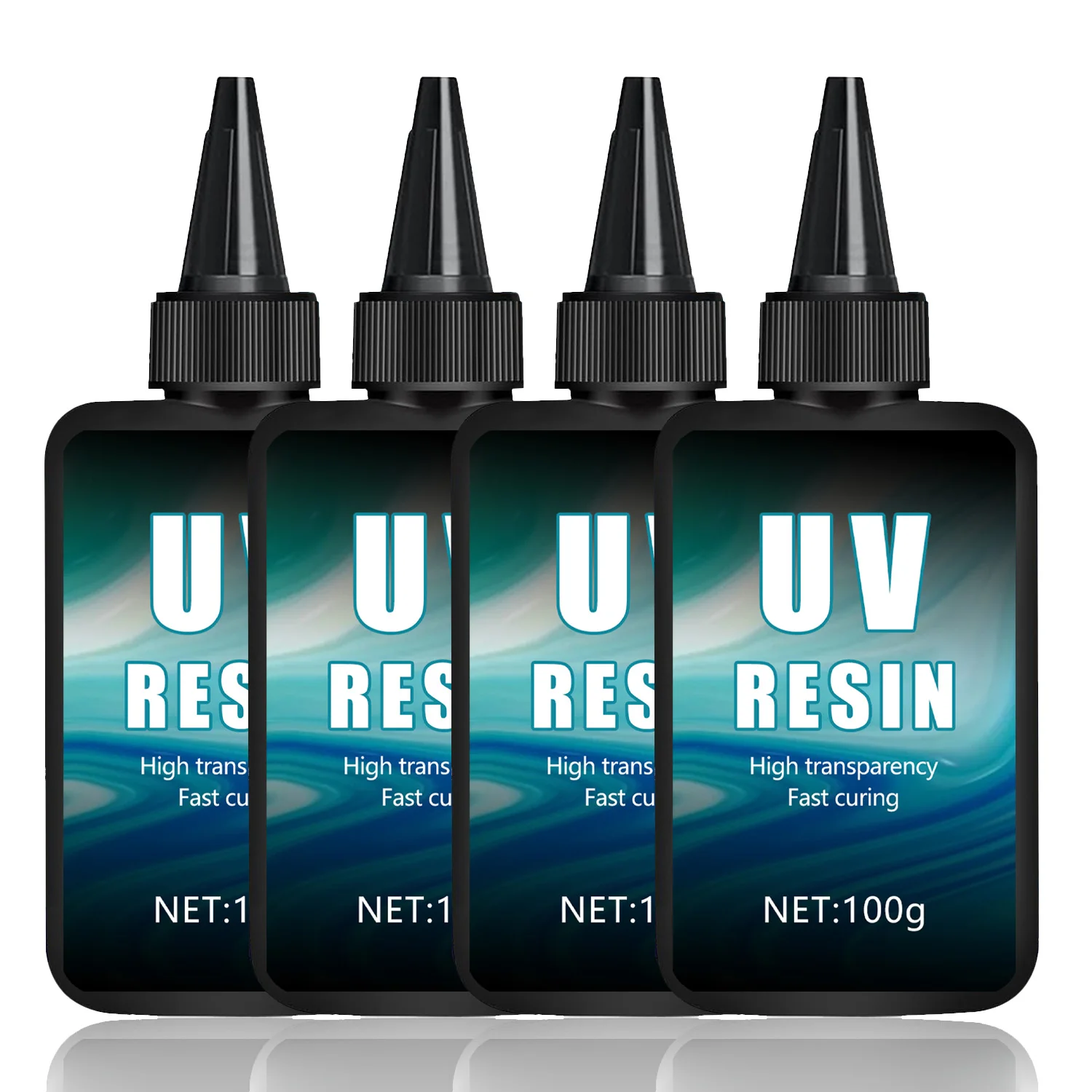 UV Resin 100-300g/random molds 5pc - Upgraded Hard Type Crystal Clear ...