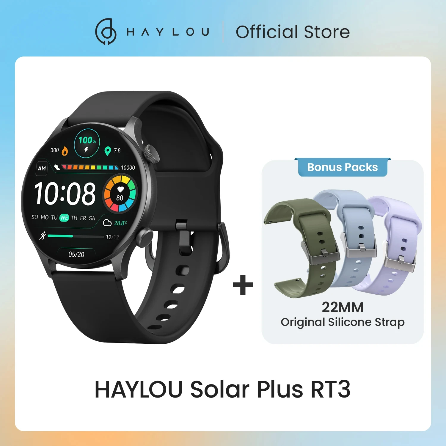 HAYLOU-Solar-Plus-RT3-jam-tangan-pintar-jam-tangan-kustom-Monitor ...