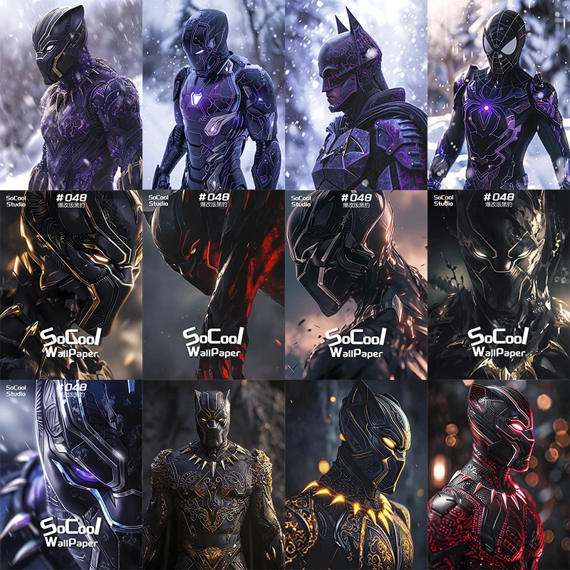 2024-New-5D-DIY-Black-Panther-Diamond-Painting-Kit-Marvel-Diamond ...