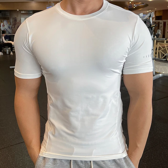 Tight Compression Men's Breathable Workout T-Shirt - Men's Fitness ...