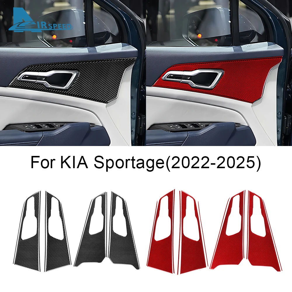 Real Soft Carbon Fiber Sticker For Kia Sportage 2022 2023 2024 2025 LHD ...