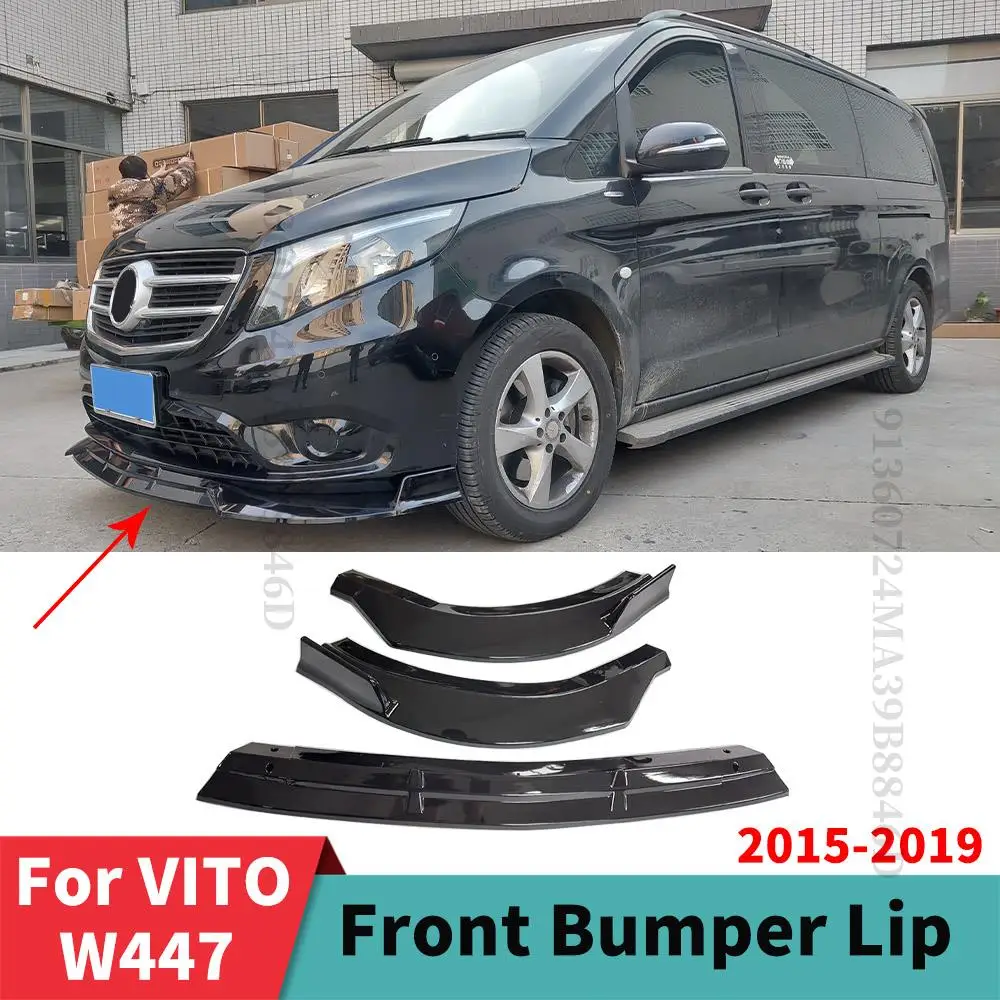 Deflector Tuning Accessories Facelift Front Bumper Lip Chin For ...