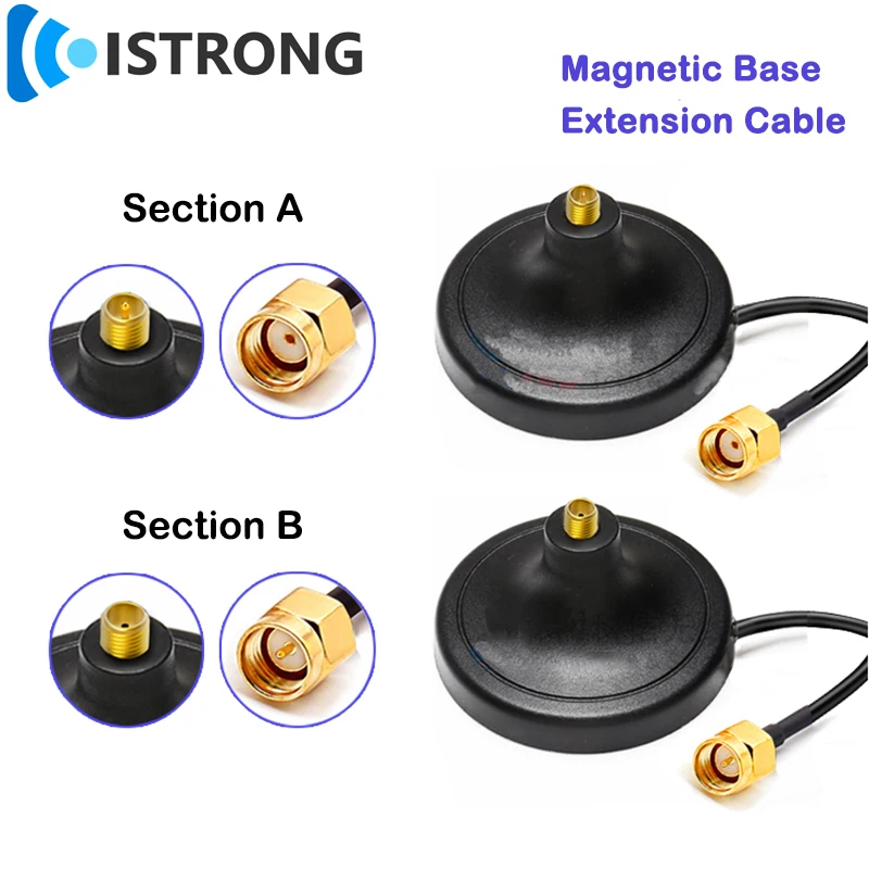 WiFi-Router-Antenna-Magnetic-Base-With-3meters-Extension-Cable-Signal ...