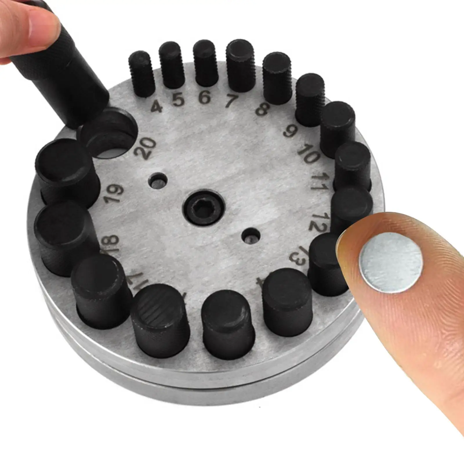 Round Disc Cutter Set Professional 4mm-20mm Manual Round Punch for Home ...