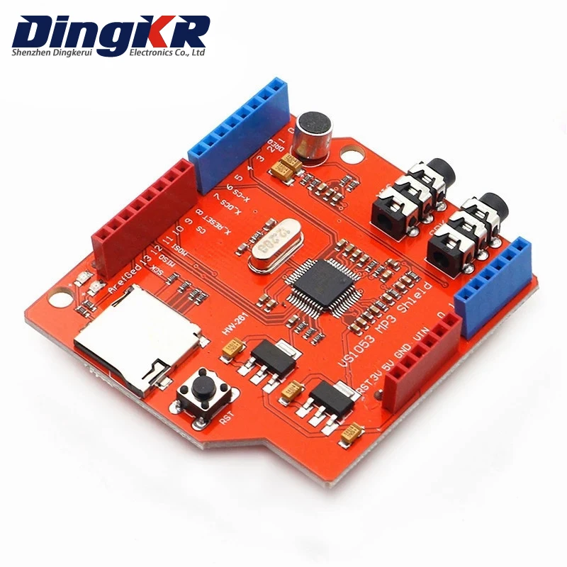 Stereo-Audio-MP3-Player-Shield-VS1053-Record-Decode-Development-Board ...